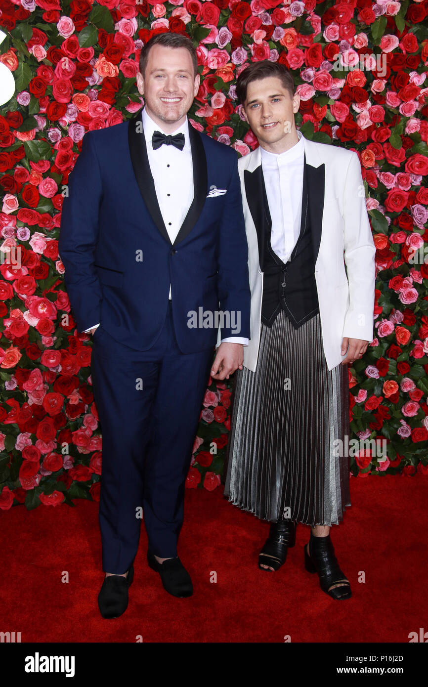 New York, NY, USA. 10th June, 2018. Michael Arden, Andy Mientus at the ...