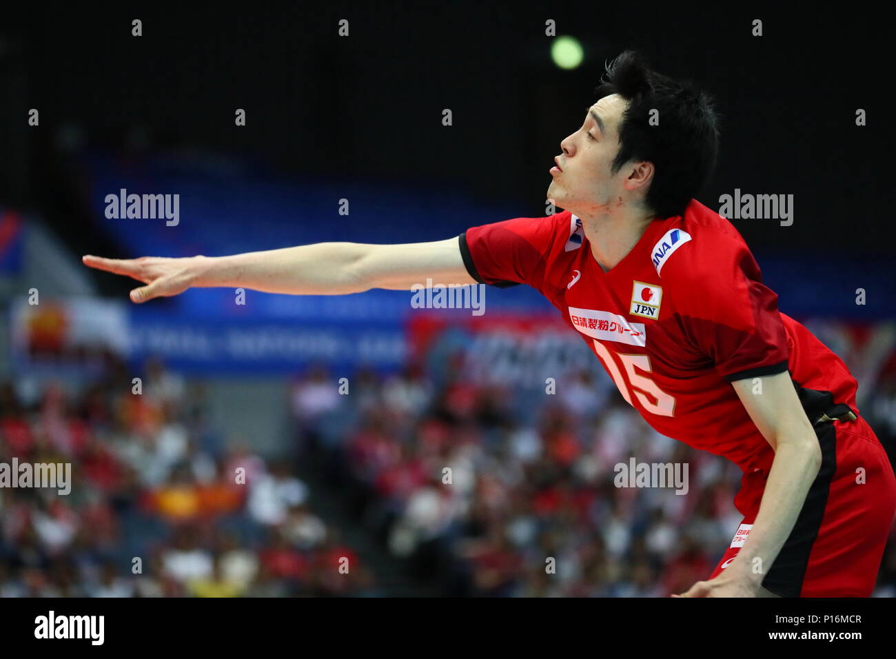 Osaka, Japan. 10th June, 2018. Lee Haku (JPN) Volleyball : FIVB ...