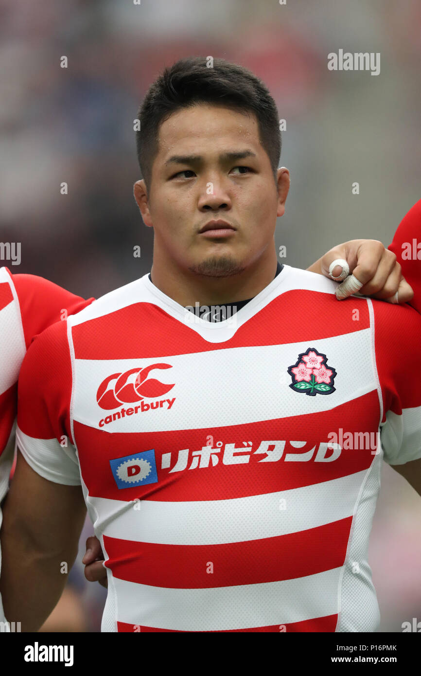 Oita, Japan. 9th June, 2018. Yusuke Niwai (JPN) Rugby : Rugby test ...