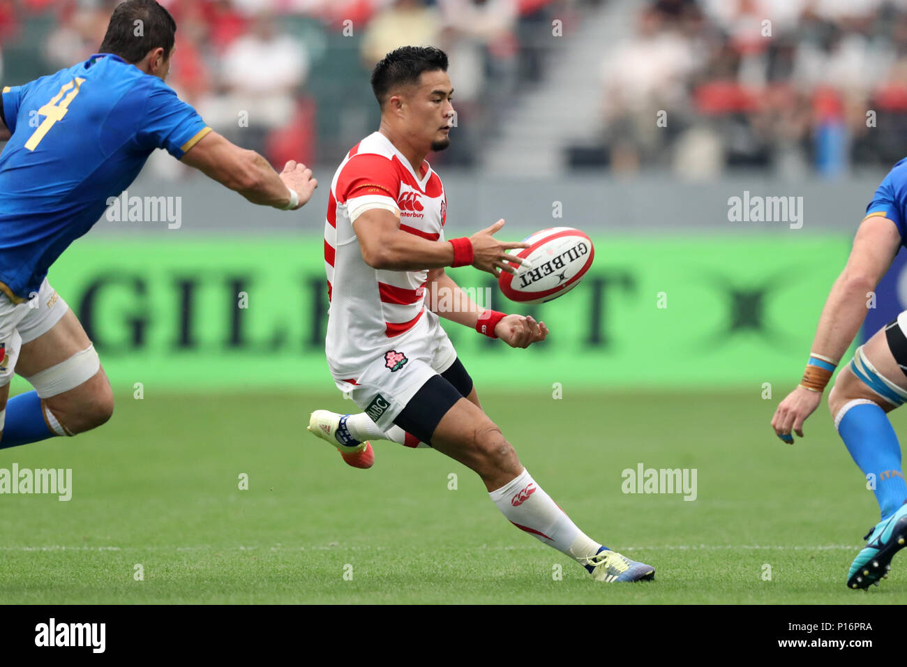 Oita, Japan. 9th June, 2018. Yu Tamura (JPN) Rugby : Rugby test match ...