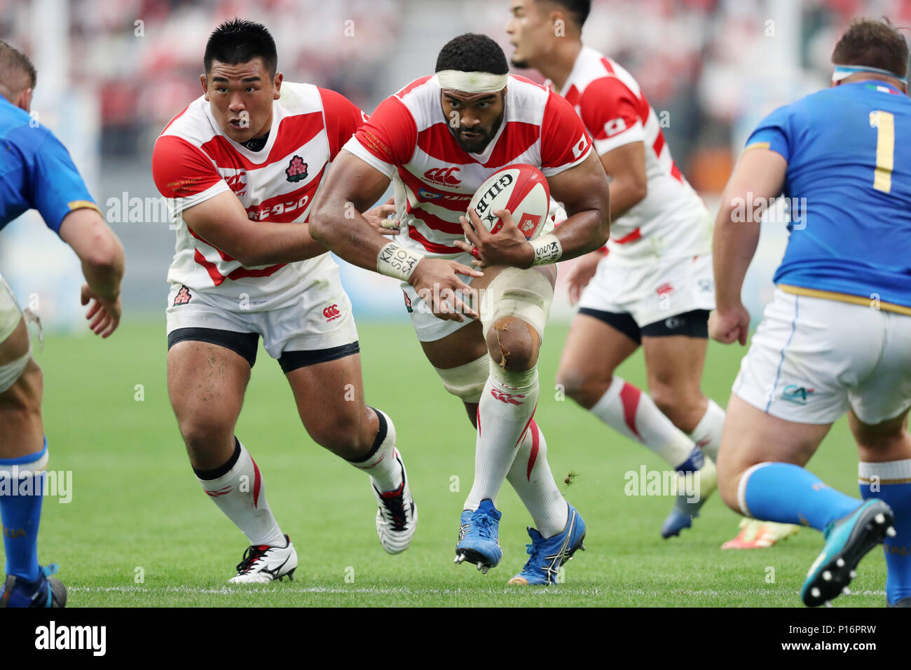 Oita, Japan. 9th June, 2018. (L to R) Koo Jiwon (JPN), Samuera Anise ...