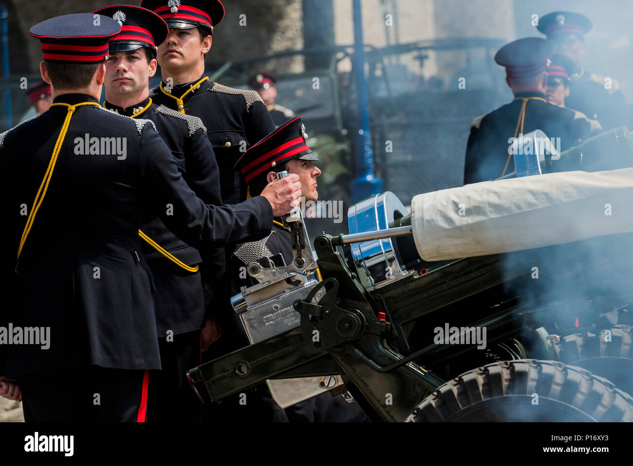 London, UK. 11th June 2018. The Honourable Artillery Company (HAC), the ...