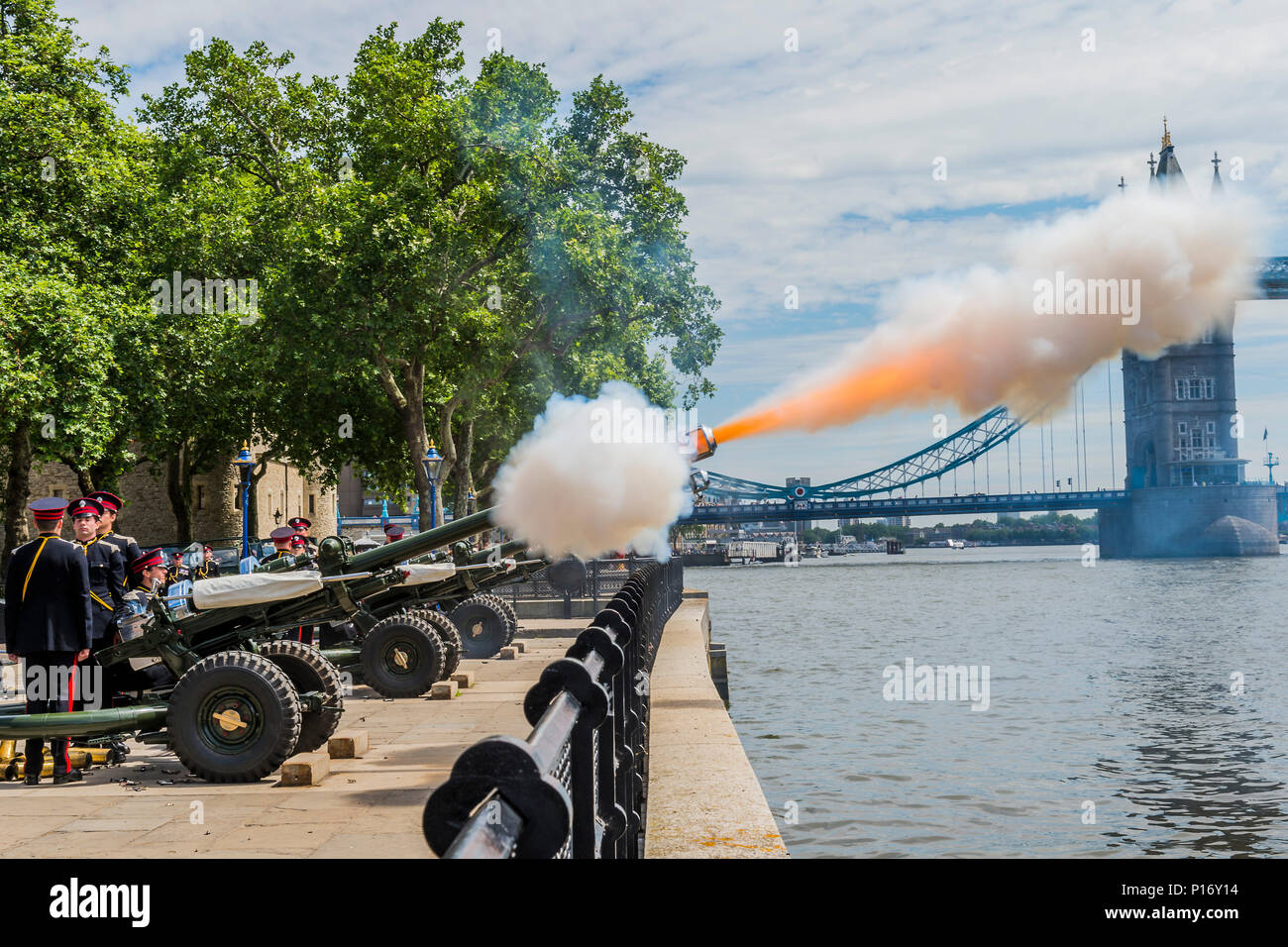 London, UK. 11th June 2018. The Honourable Artillery Company (HAC), the ...