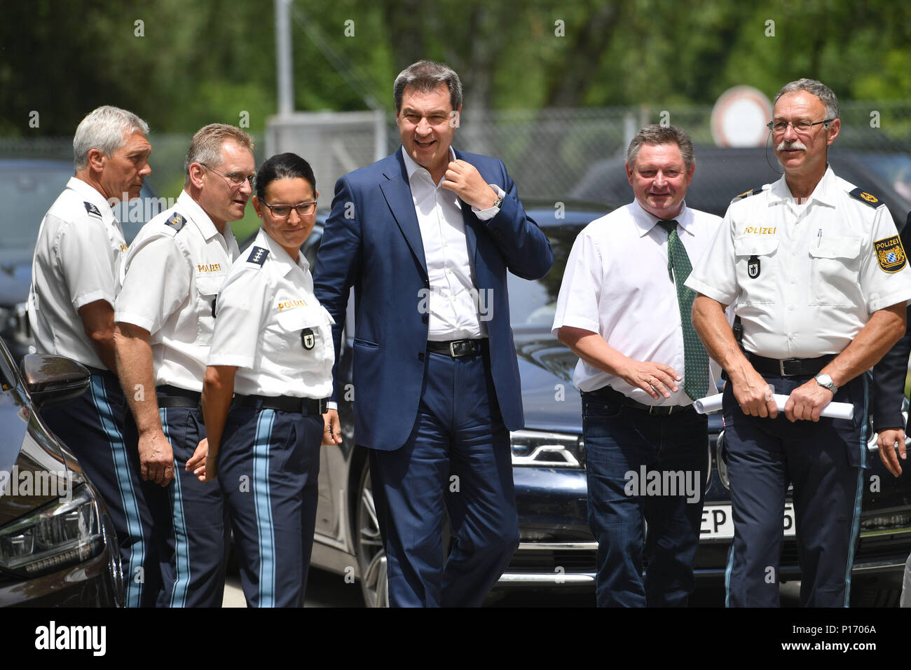 Markus SOEDER (Minister President of Bavaria) meets with police ...