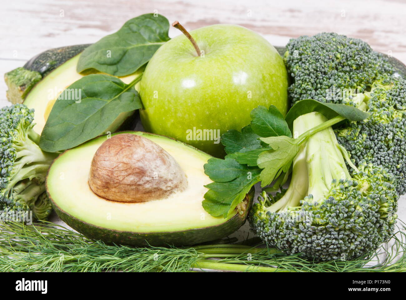 Natural green ingredients or products as source vitamins and minerals ...