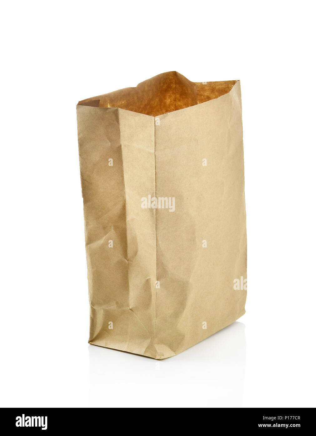 Recycled brown paper lunch Cut Out Stock Images & Pictures - Alamy