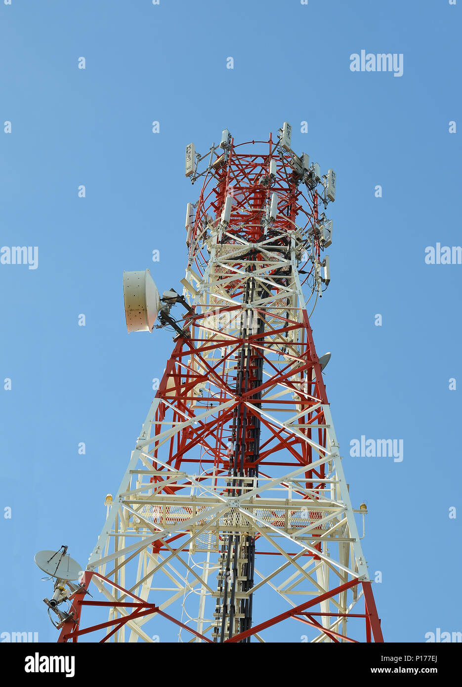 Antennas of cellular systems Stock Photo - Alamy