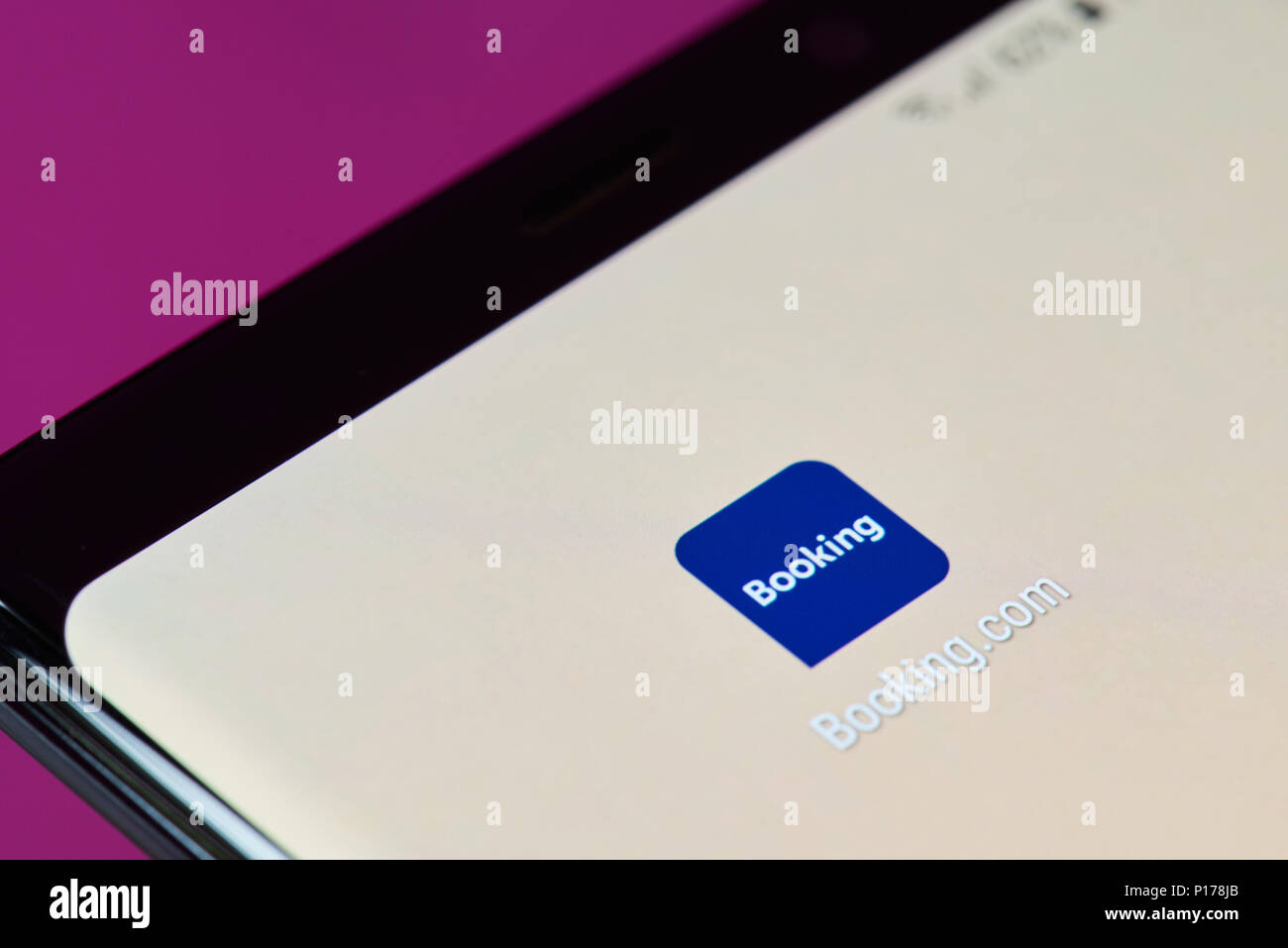 New york, USA - June 10, 2018: Booking dot com app icon on android ...