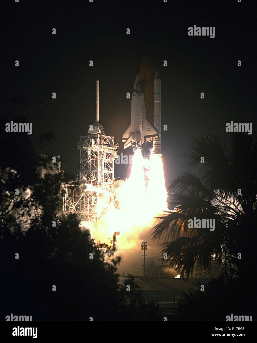 The second try works like a charm as the Space Shuttle Discovery lifts ...