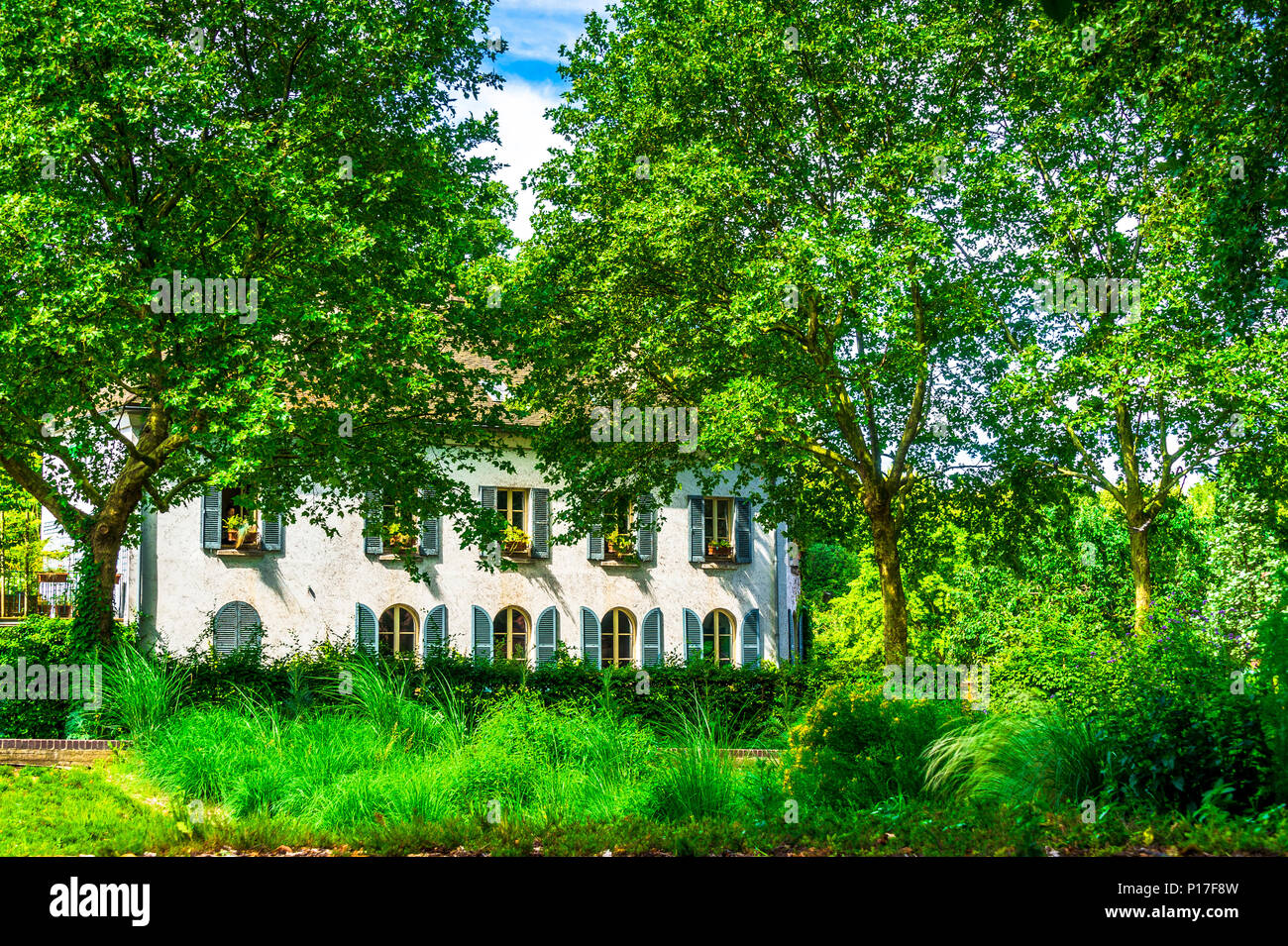 Parc de Bercy is a large and varied park in Paris, France Stock Photo ...