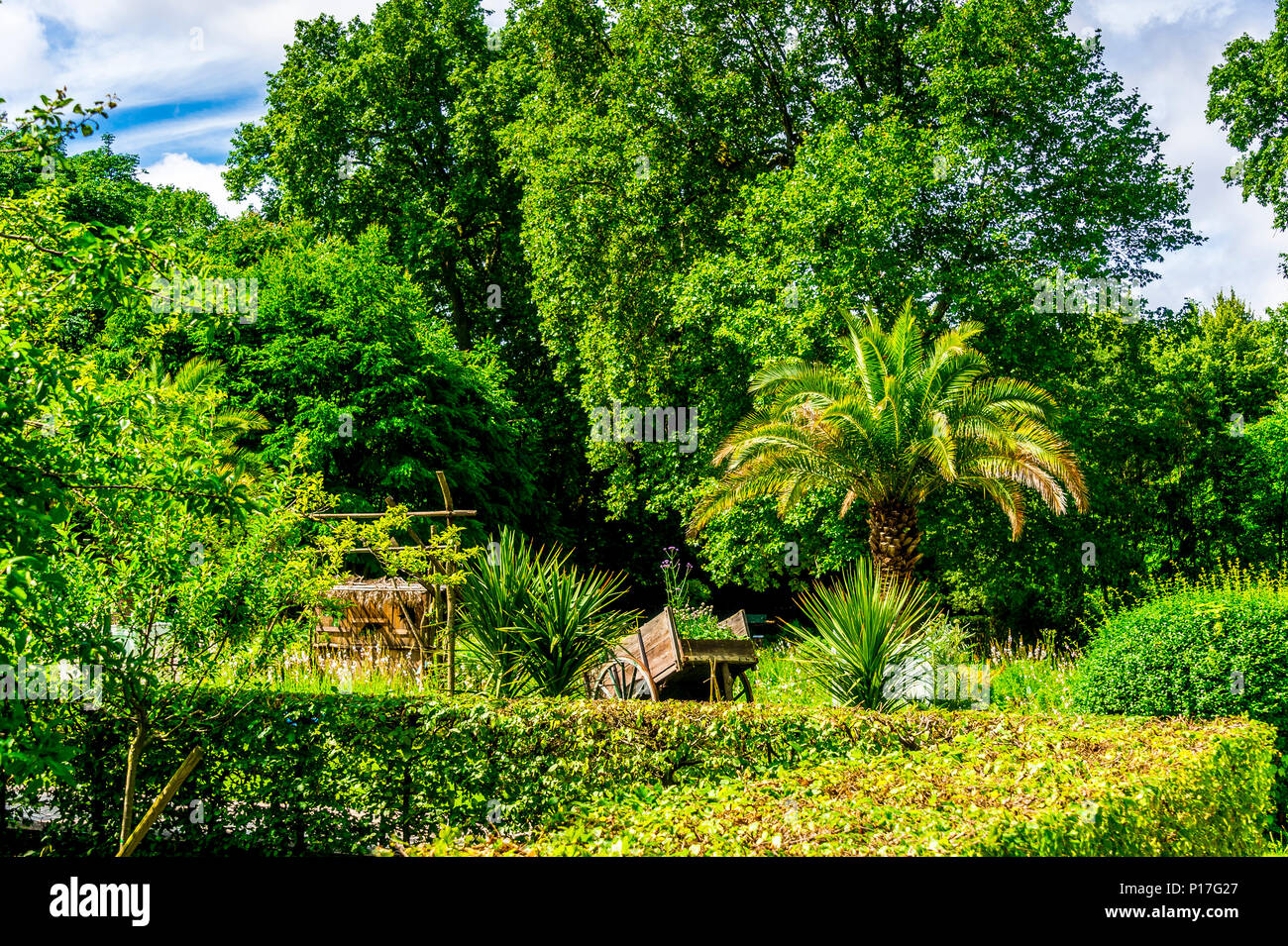 Parc de Bercy is a large and varied park in Paris, France Stock Photo ...