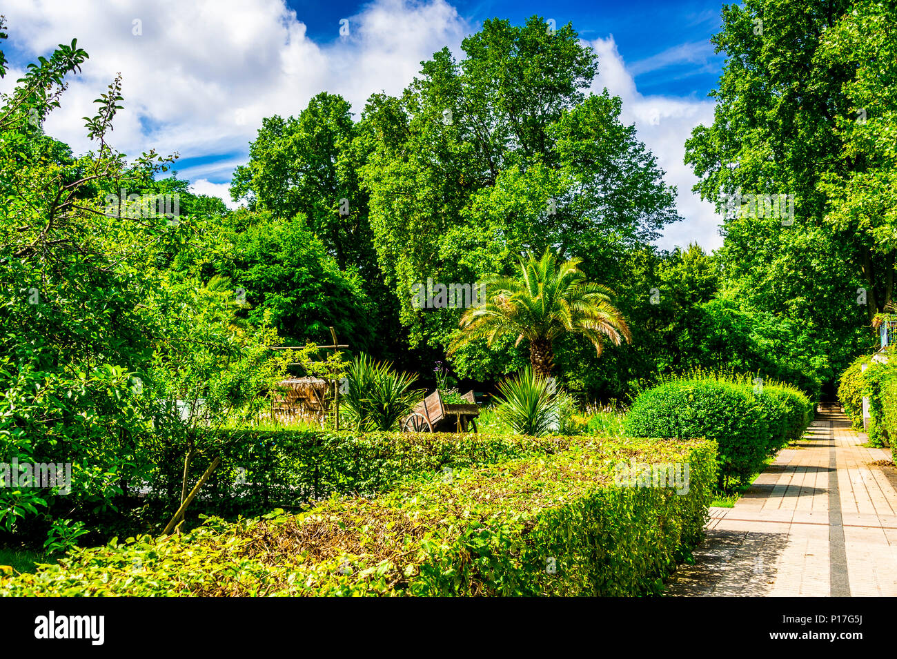 Parc de Bercy is a large and varied park in Paris, France Stock Photo ...