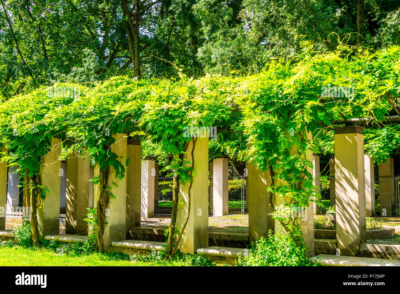 Parc de Bercy is a large and varied park in Paris, France Stock Photo ...