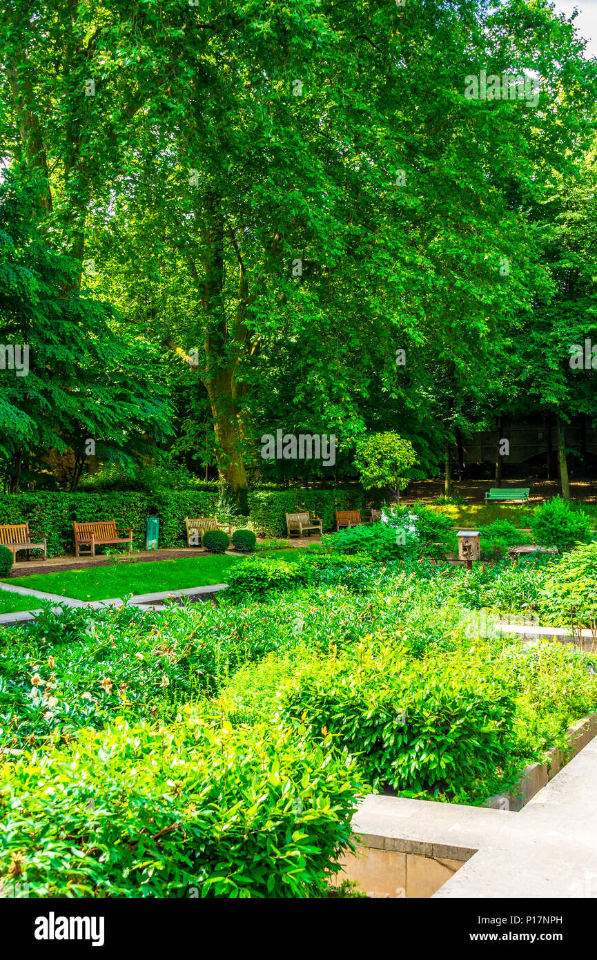 Parc de Bercy is a large and varied park in Paris, France Stock Photo ...