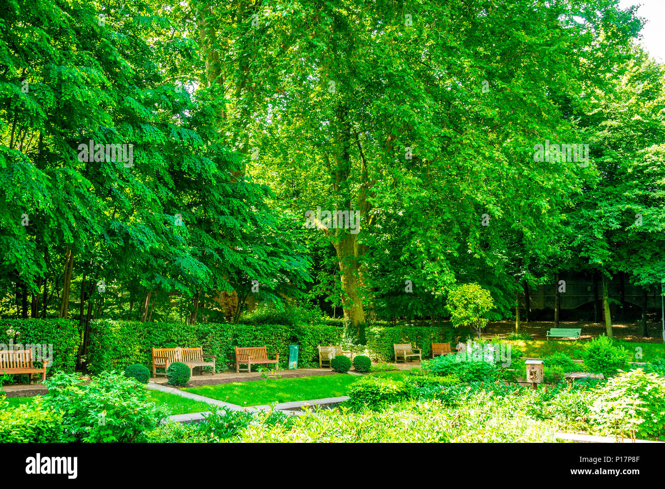 Parc de Bercy is a large and varied park in Paris, France Stock Photo ...