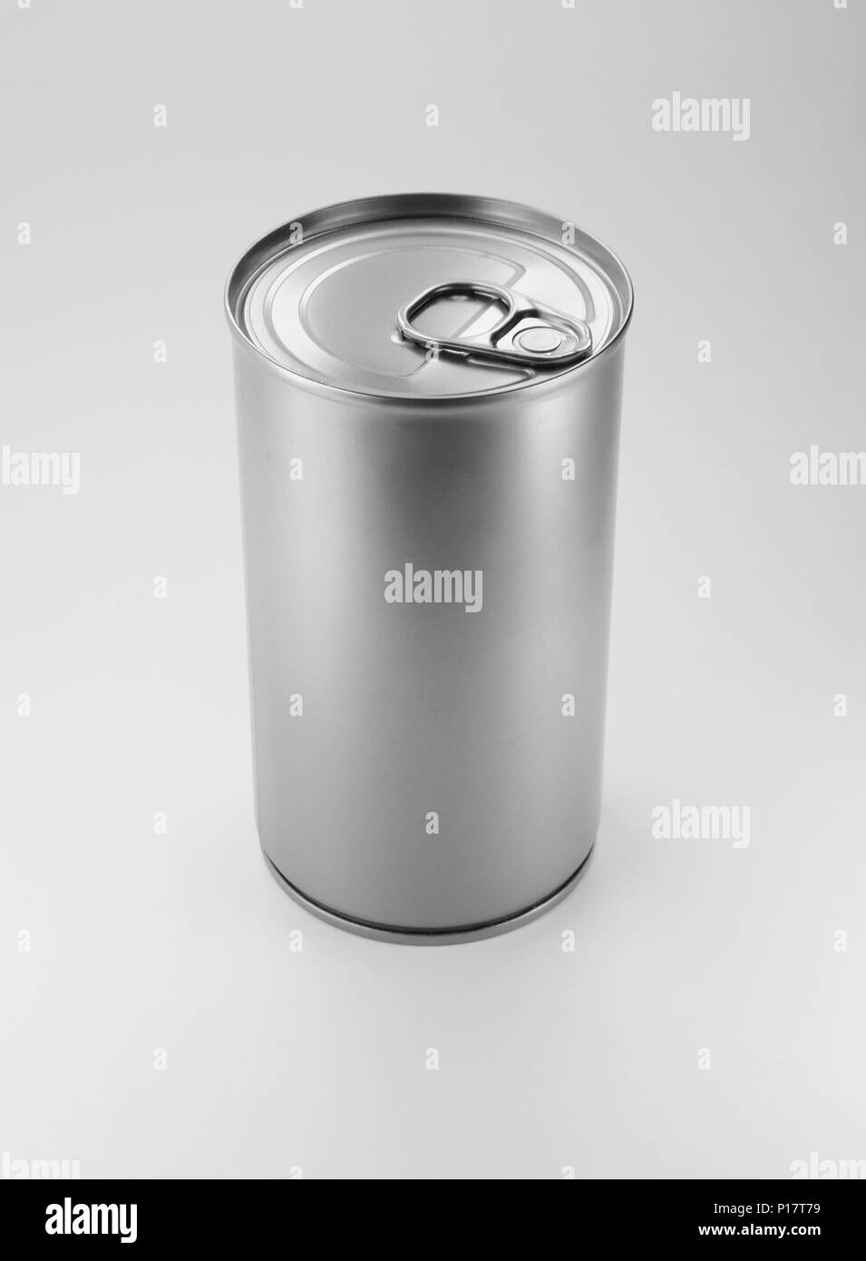 aluminum tin on white background Stock Photo - Alamy