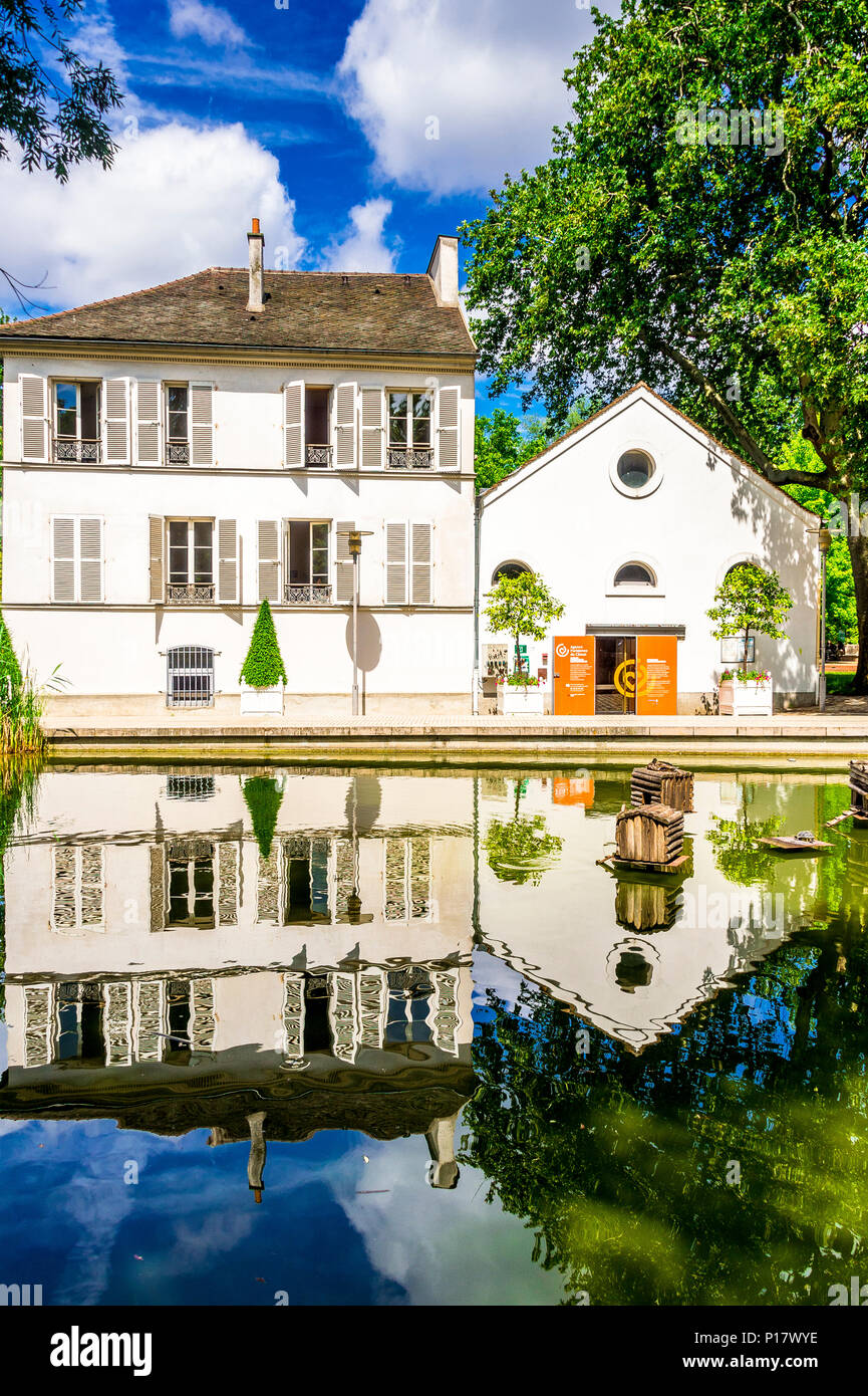 Parc de Bercy is a large and varied park in Paris, France Stock Photo ...