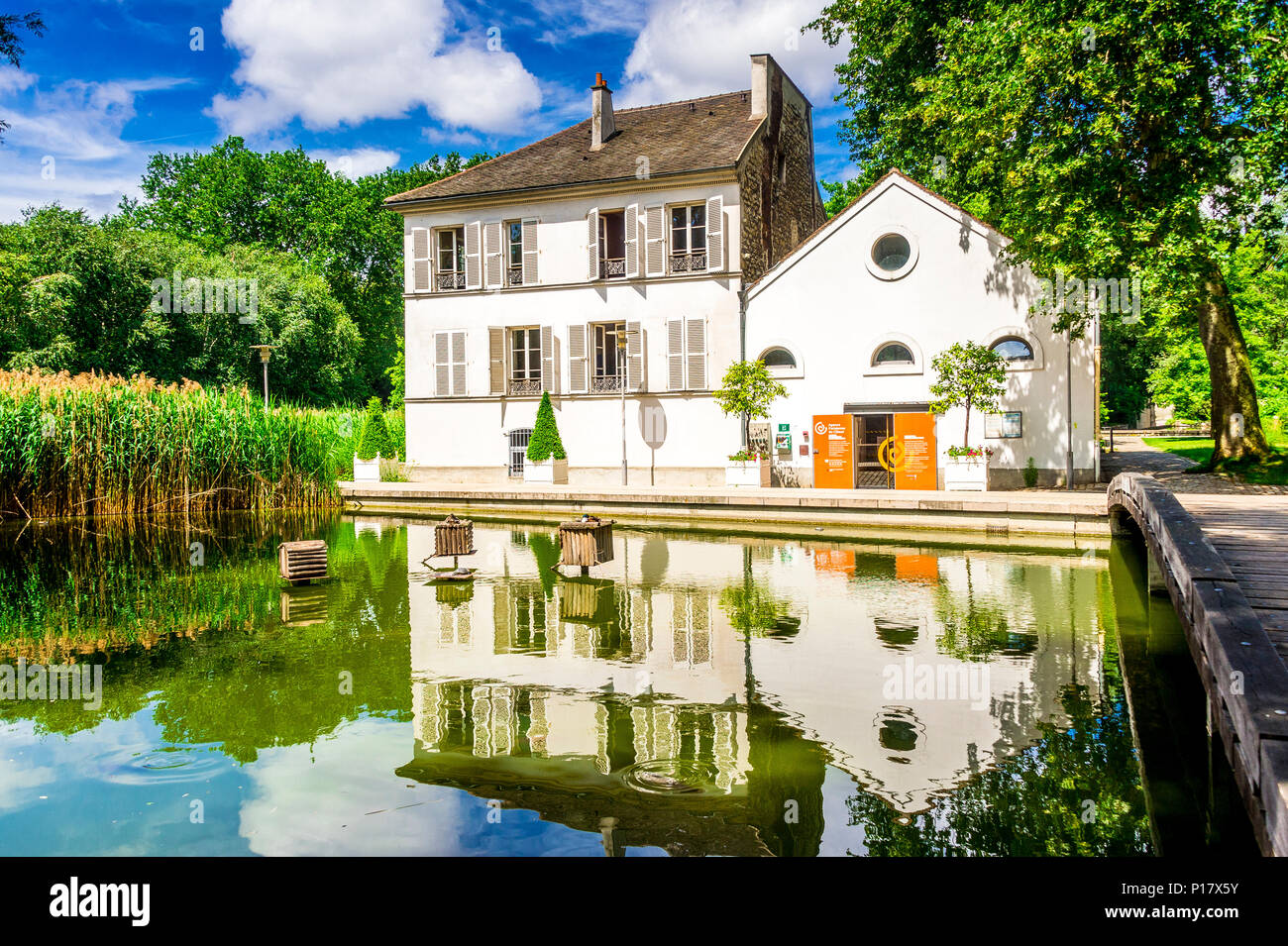 Parc de Bercy is a large and varied park in Paris, France Stock Photo ...