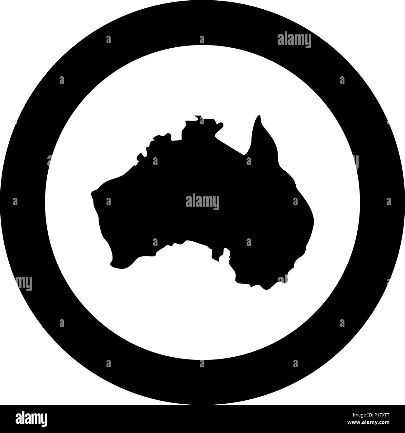 Australia Map Black and White Stock Photos & Images - Alamy