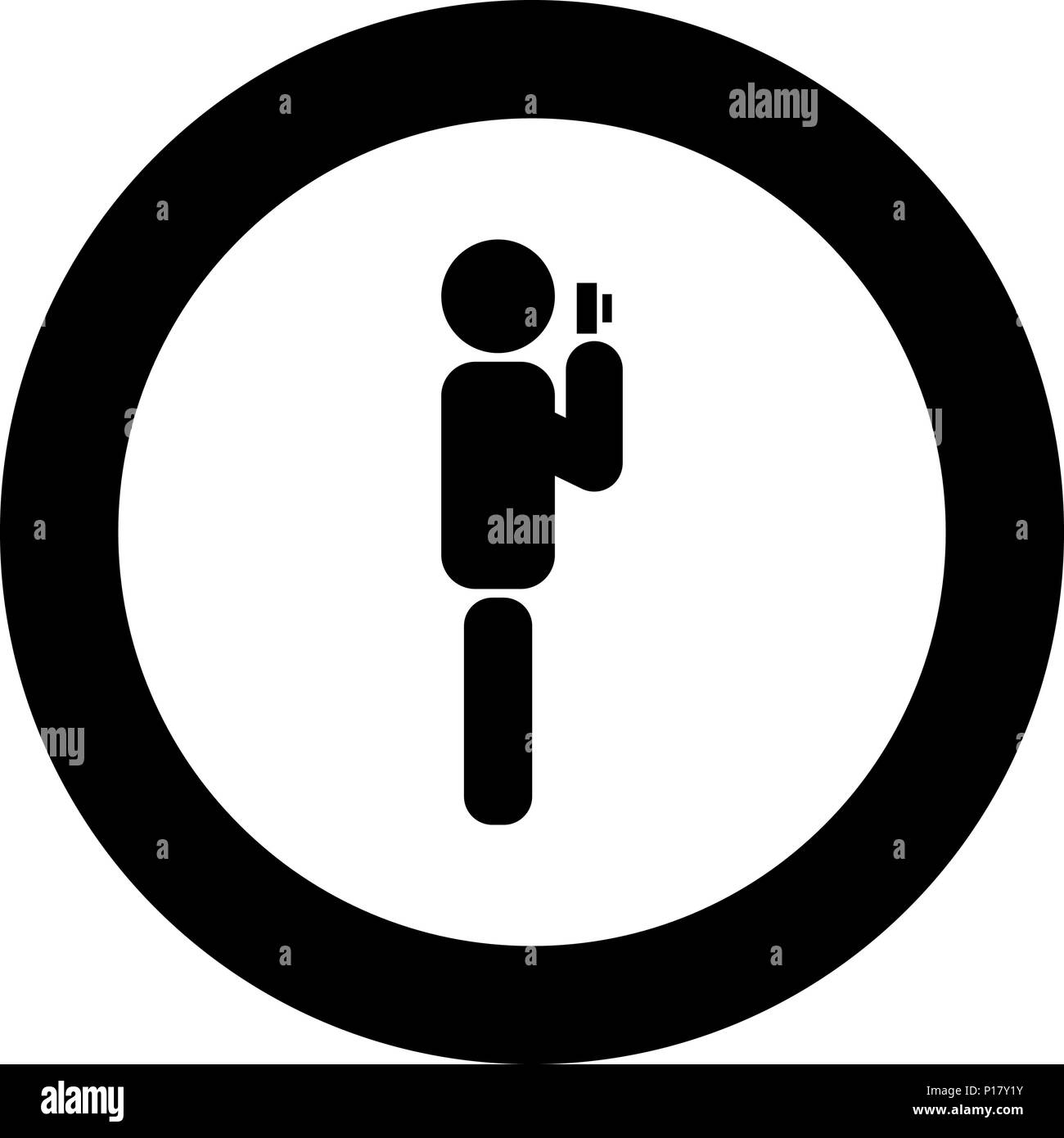 Stick man reporter hi-res stock photography and images - Alamy