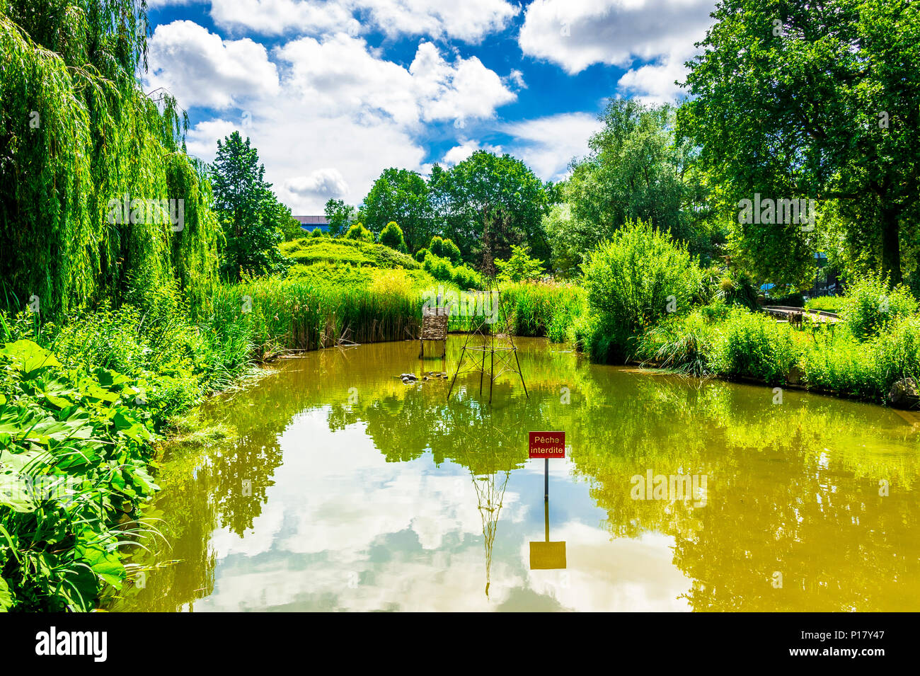 Parc de Bercy is a large and varied park in Paris, France Stock Photo ...