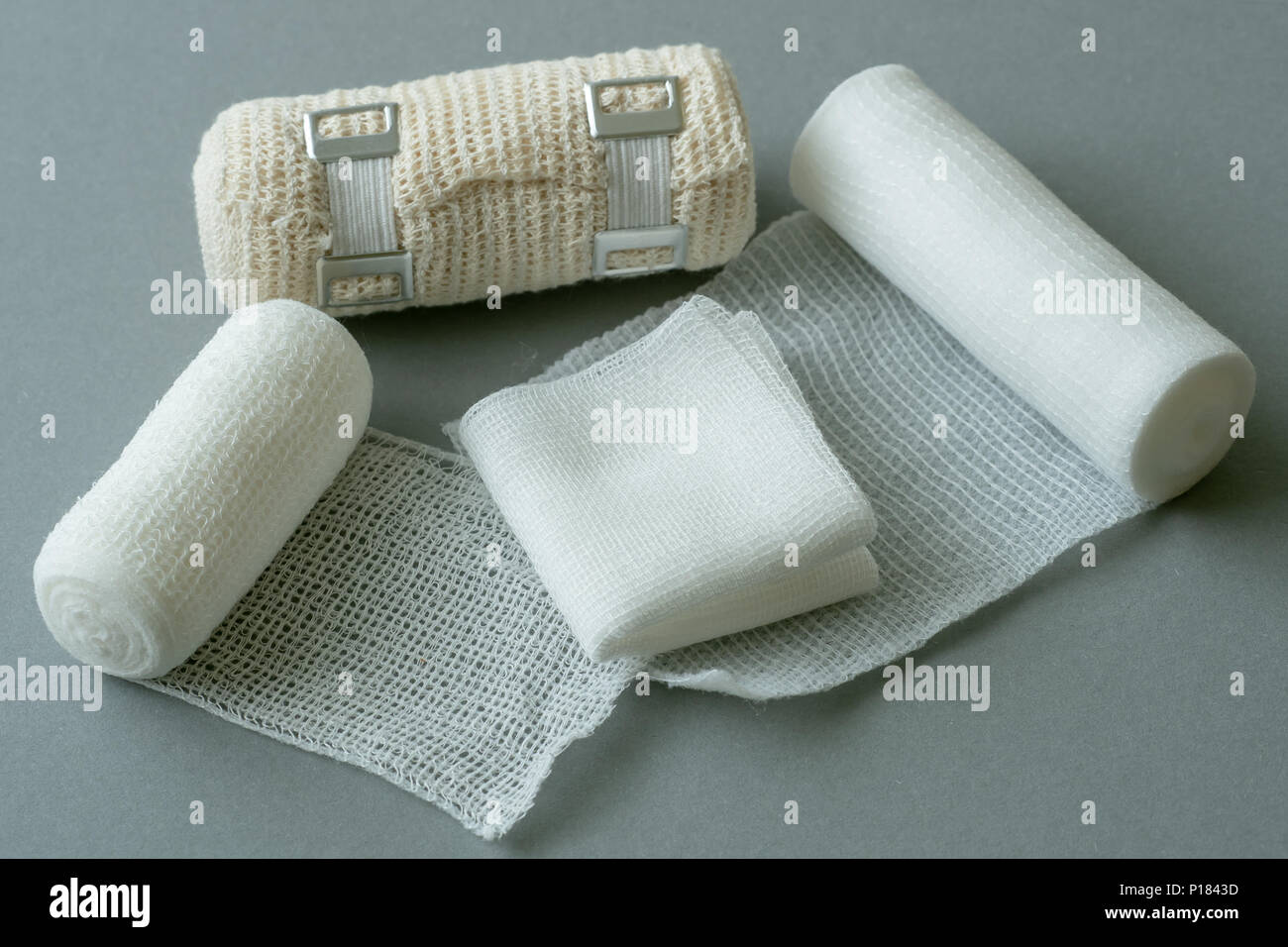 Rolls of gauze bandages hi-res stock photography and images - Alamy