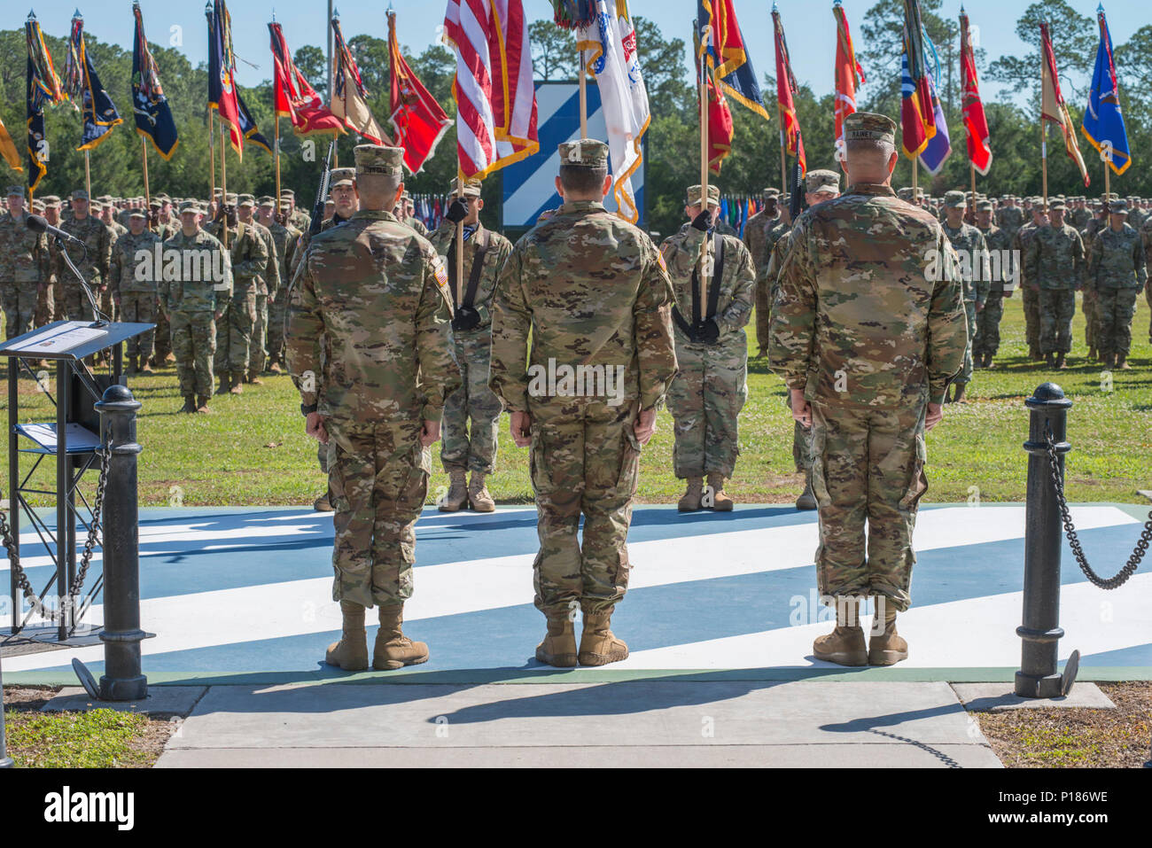 Maj. Gen. Leopoldo Quintas, left, incoming Commander of 3rd Infantry ...