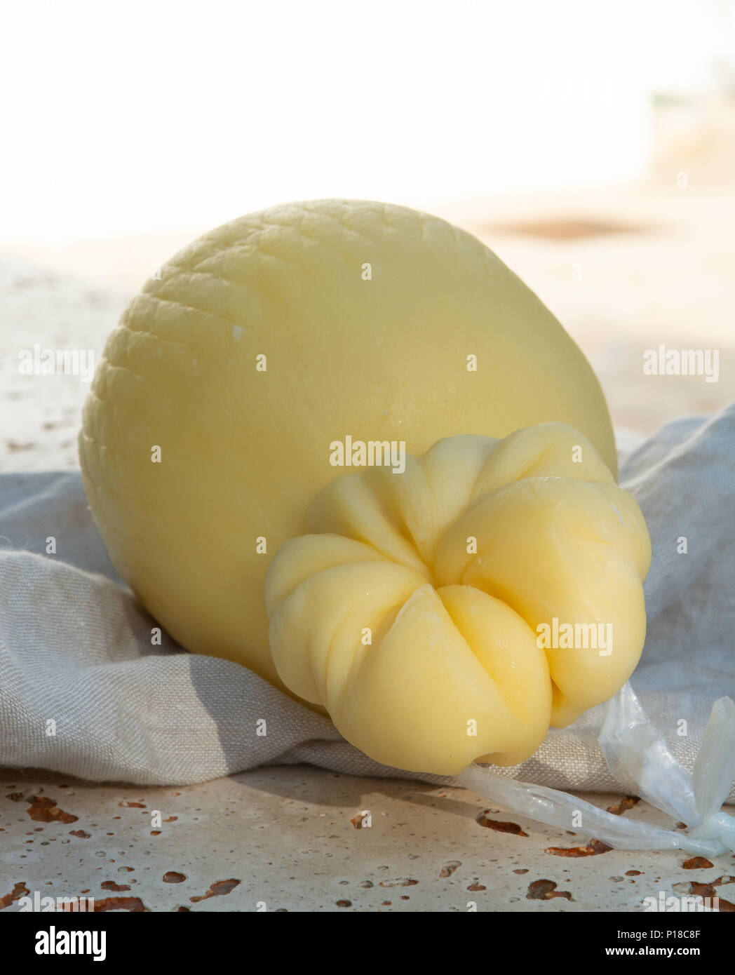 Fresh South Italian traditional cow or cow and sheep semi-soft cheese ...