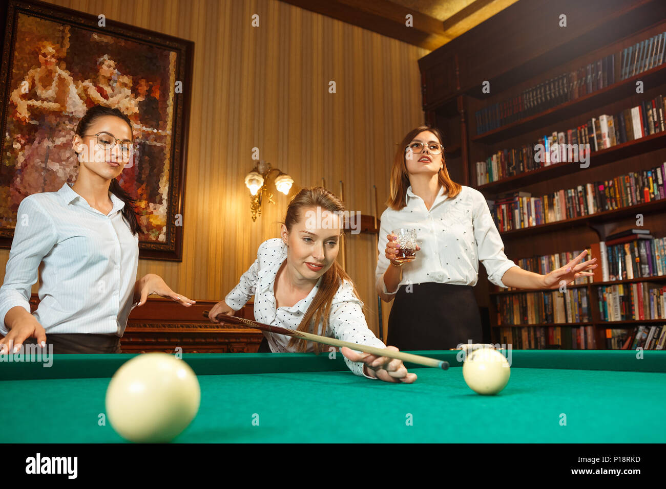 Office pool table hi-res stock photography and images - Alamy