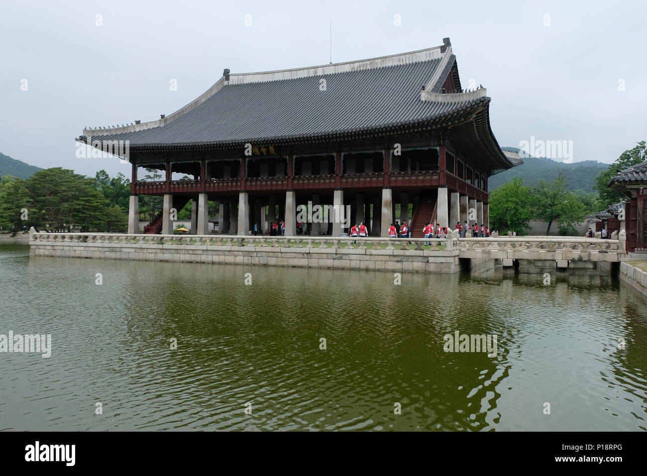 Gyeonghoeru Pavilion (Royal Banquet Hall) at the Gyeongbokgung or ...