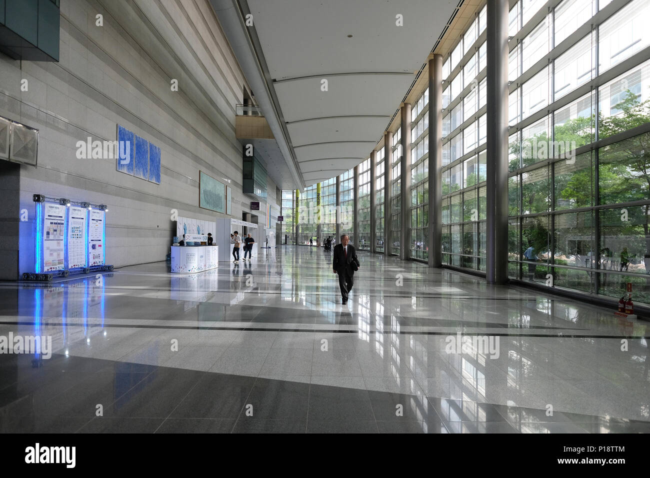 A passage at the World Trade Center Seoul commonly known as the COEX, a ...