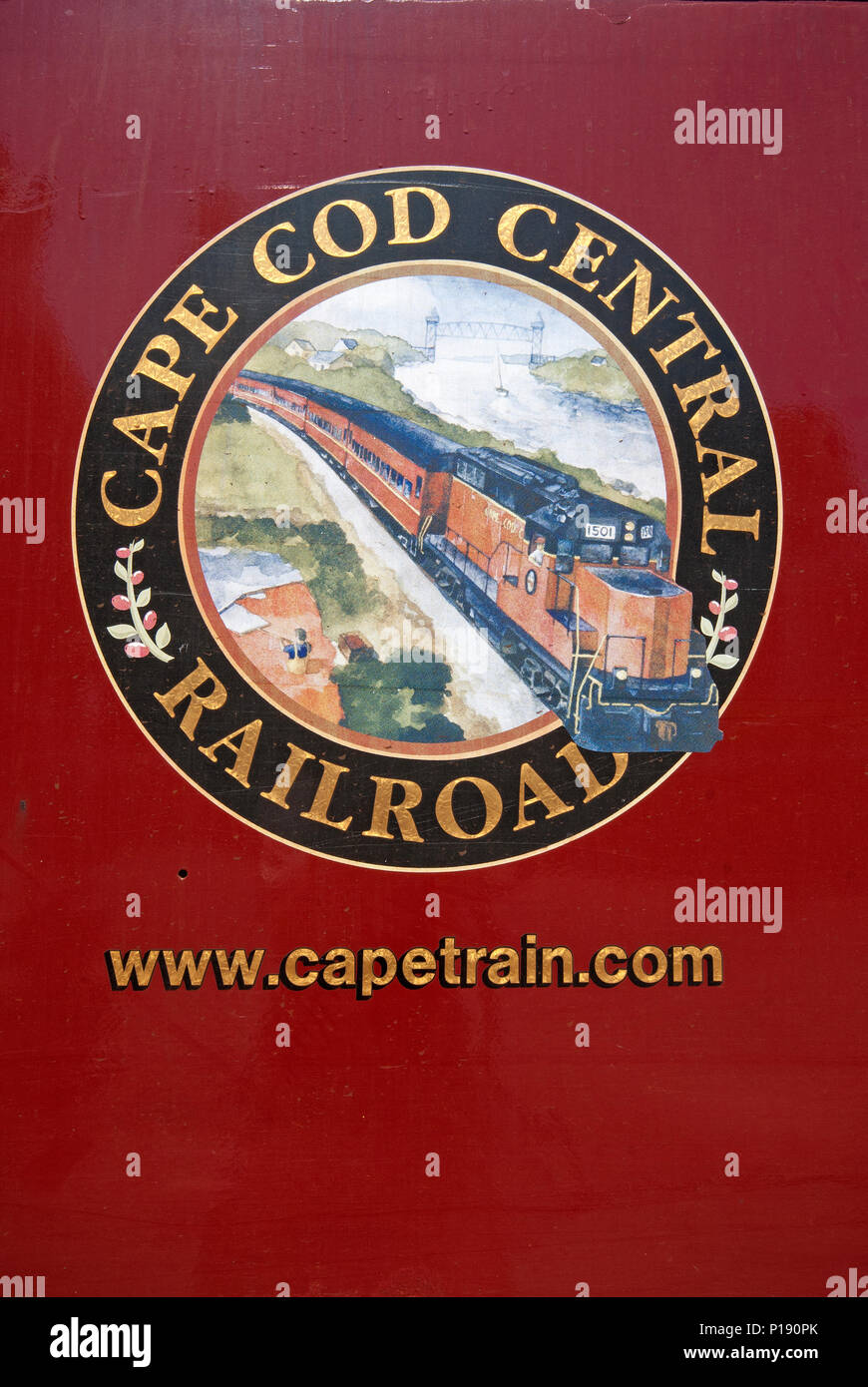 Logo of the tourist train in Cape Cod Central Railroad, Hyannis ...
