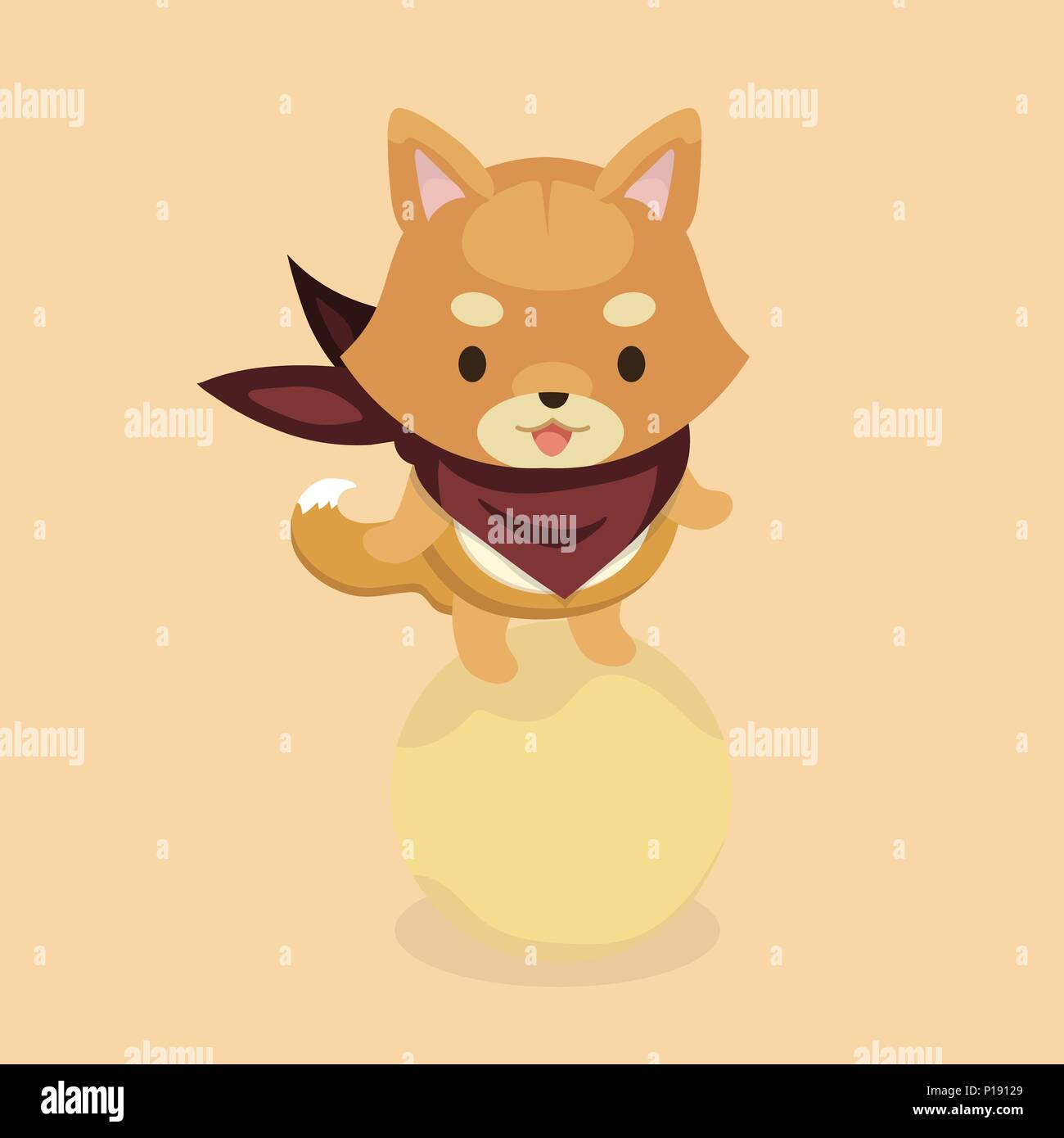 Shiba inu dog vector vectors hi-res stock photography and images - Alamy