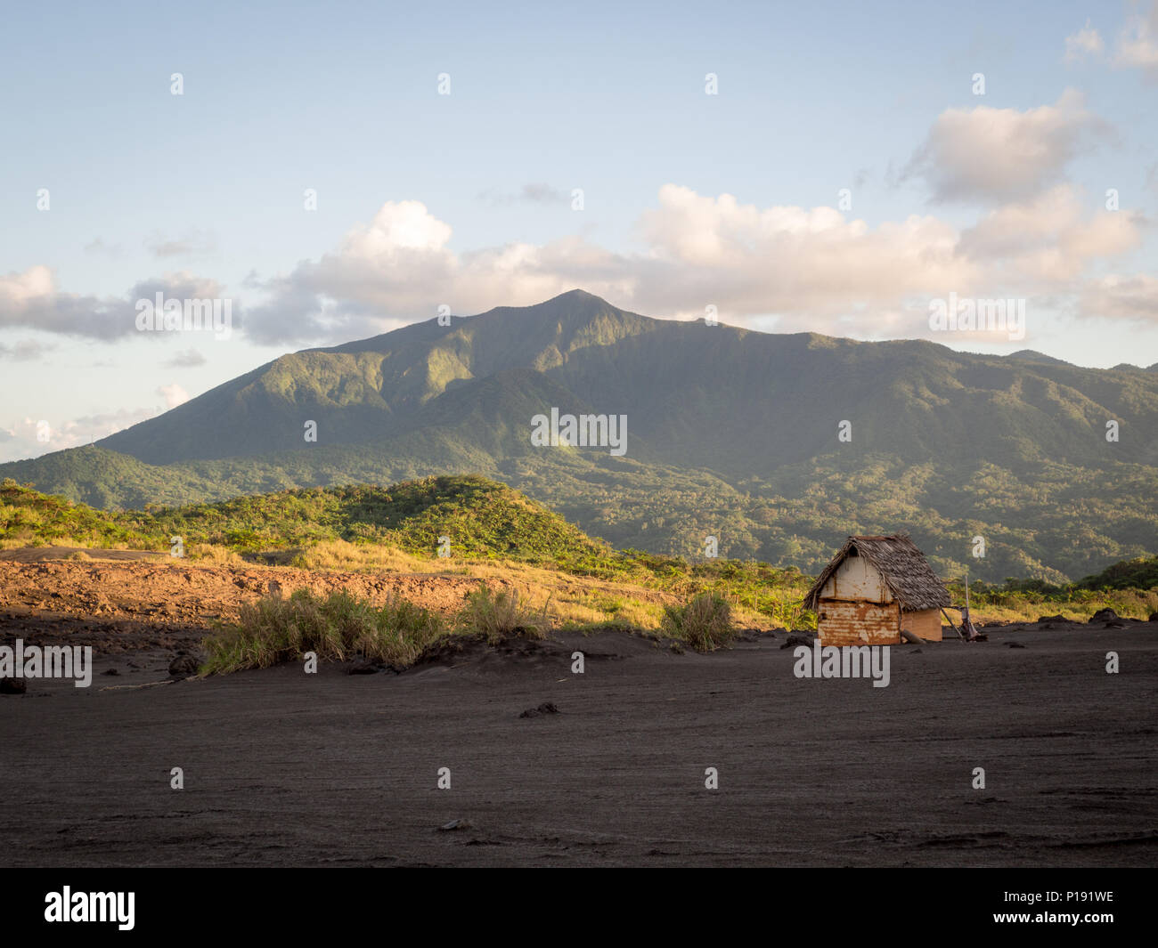 Remote Lone Hut in a Tropical Landscape, Tanna Island, Vanuatu Stock ...