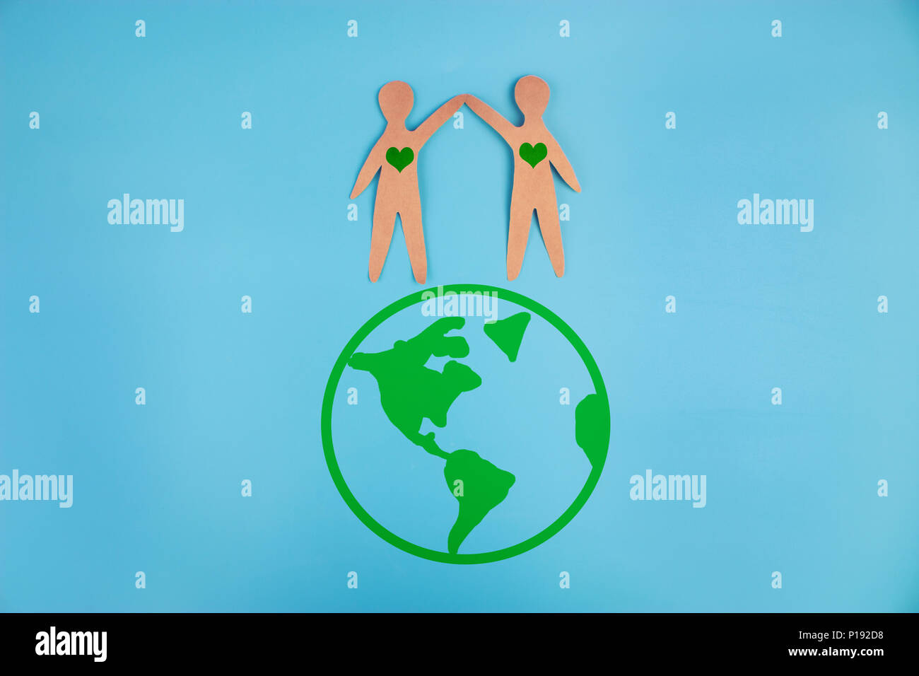 Save world save life concept. people holding the earth Stock Photo - Alamy