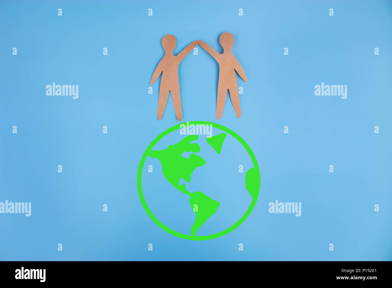 Save world save life concept. people holding the earth Stock Photo - Alamy