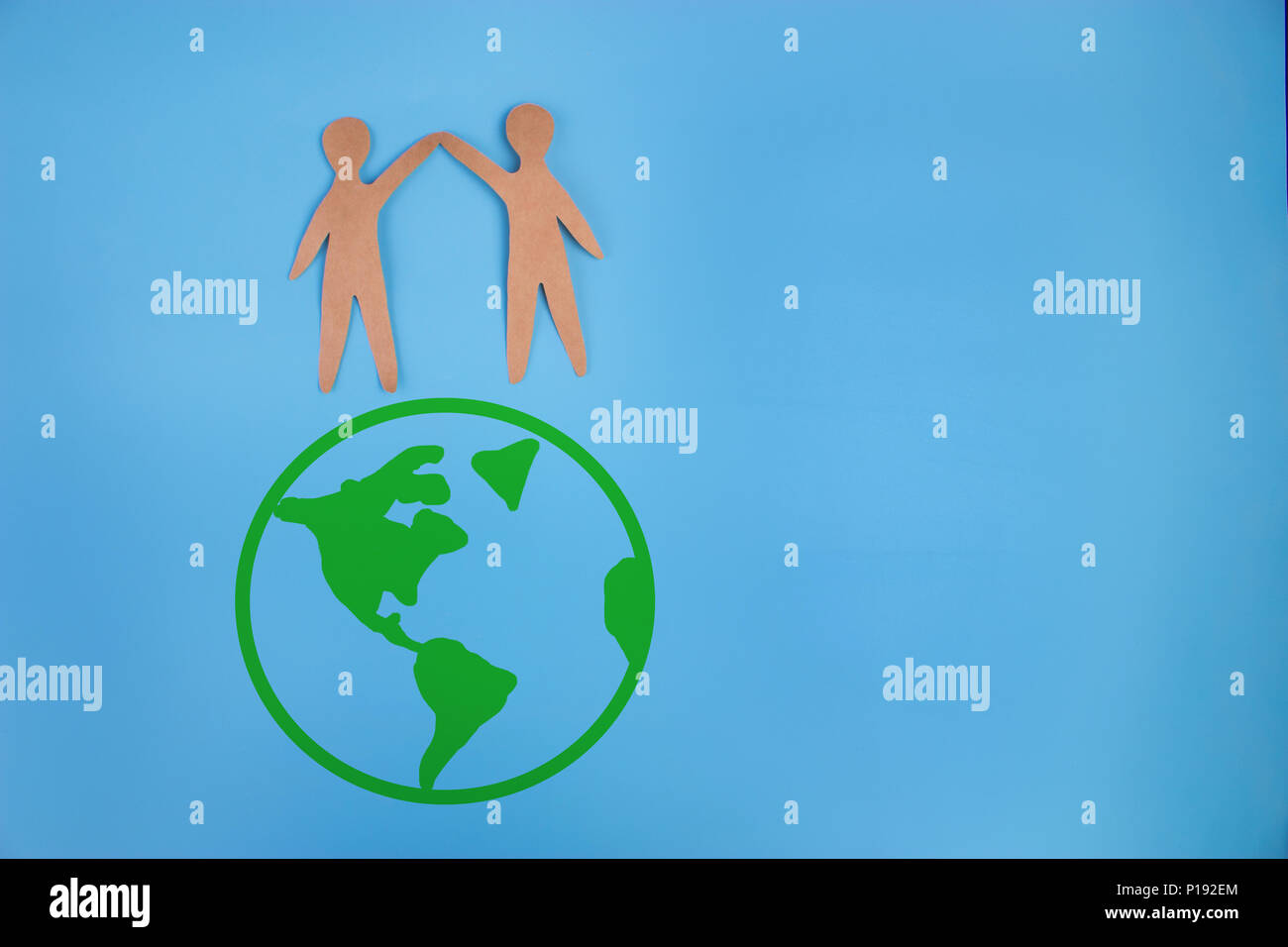 Save world save life concept. people holding the earth Stock Photo - Alamy