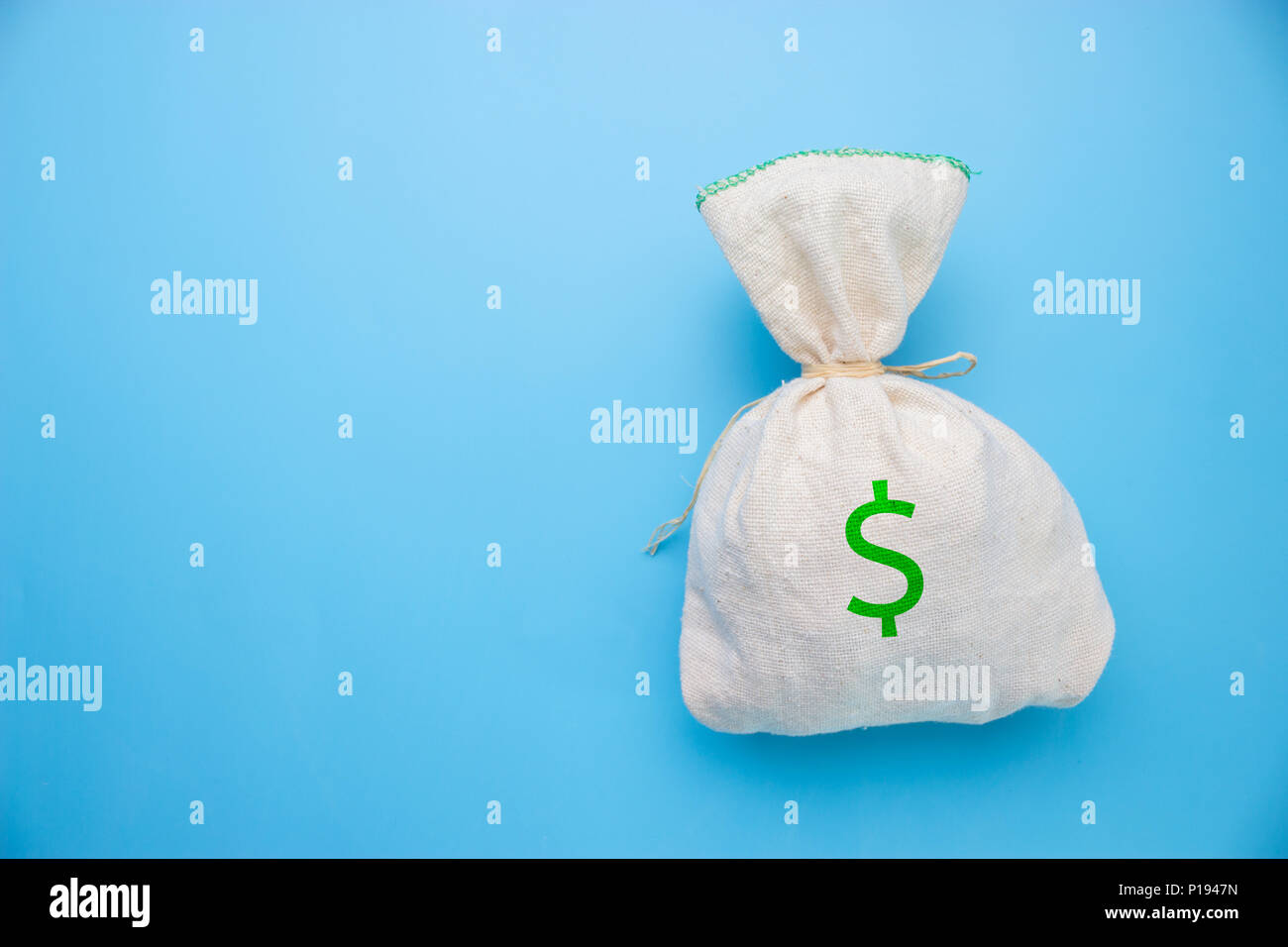 Money Bag, Currency, Paper Currency. big bag with money Stock Photo - Alamy