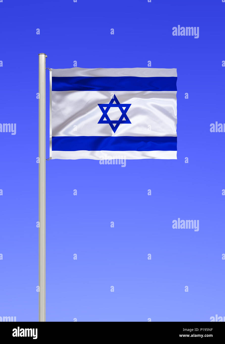 Flag of Israel, Jerusalem, the Middle East, the Holy Land,, Flagge von ...