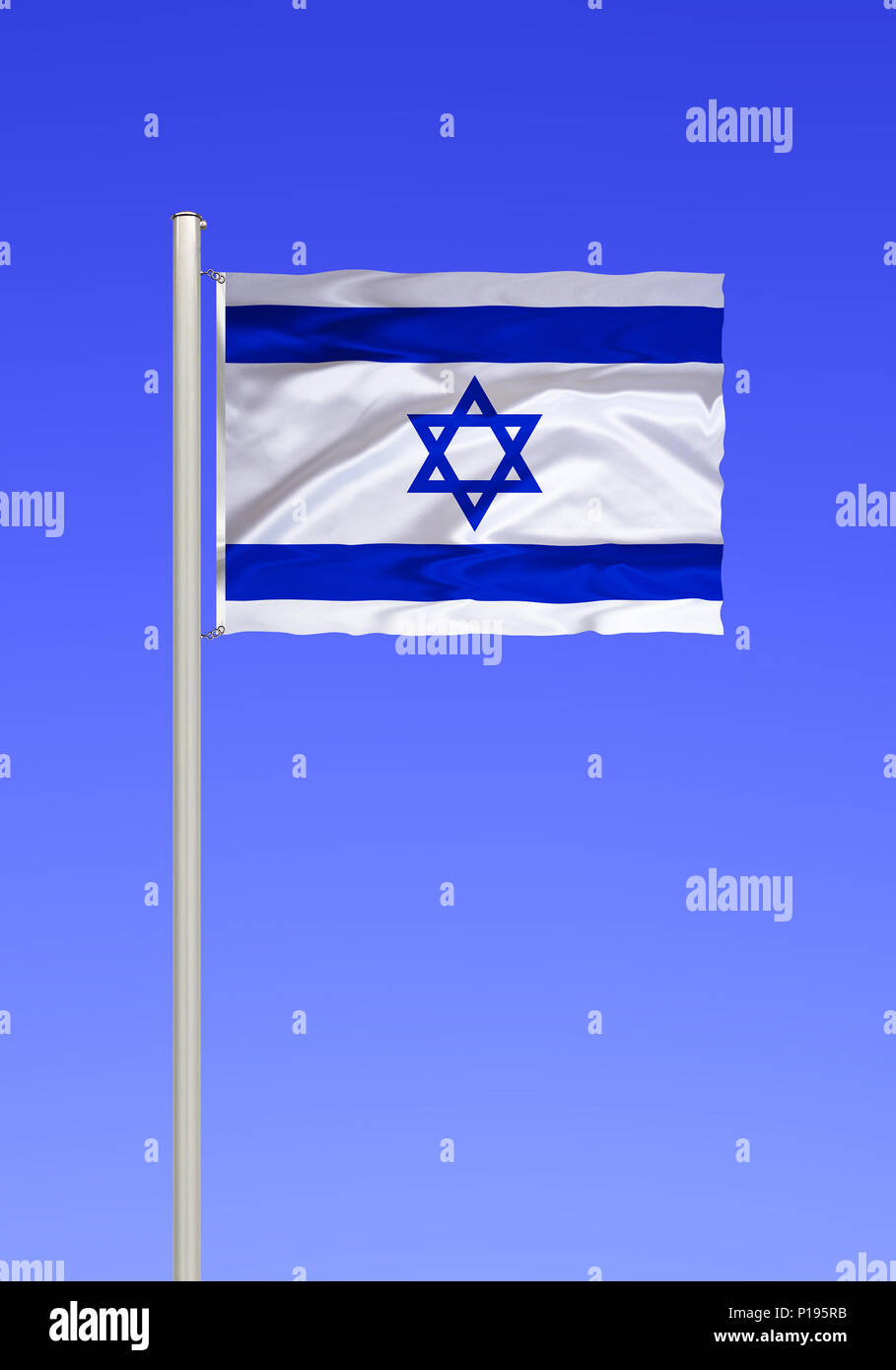 Flag of Israel, Flagge von Israel Stock Photo - Alamy
