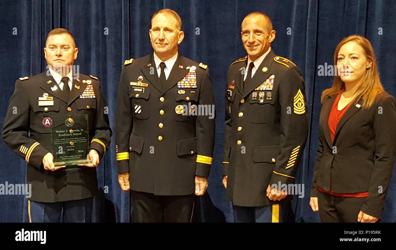 From left, Commander 367th Engineer Battalion, Lt. Col. Jerry Criswell ...