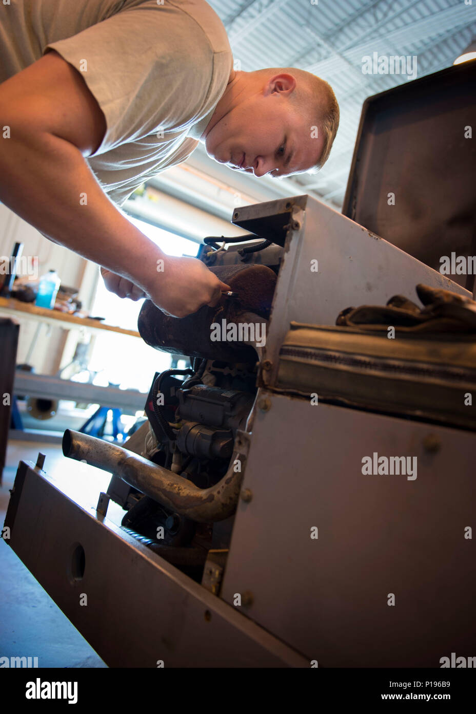 Senior Airman Miles Shepperd, an aerospace ground equipment journeyman ...
