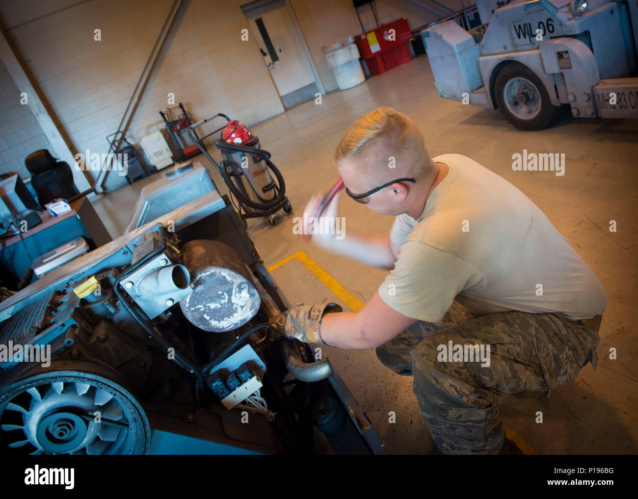 Senior Airman Miles Shepperd, an aerospace ground equipment journeyman ...