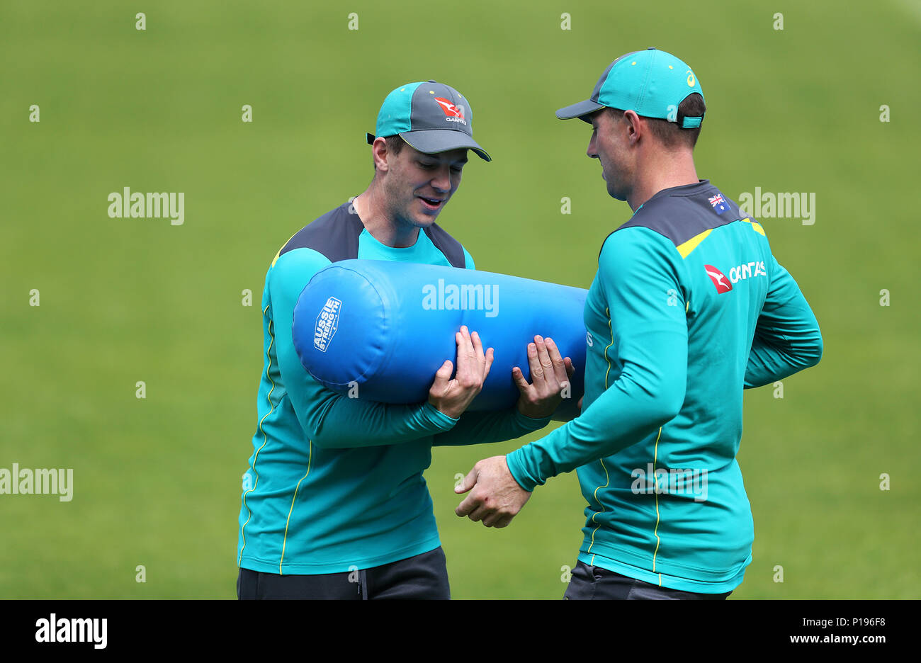 Australia captain Tim Paine during the nets session at the Kia Oval ...