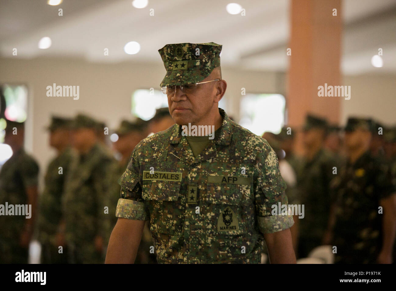 Philippine Marine Maj. Gen. Andre M. Costales Jr., commandant of the ...