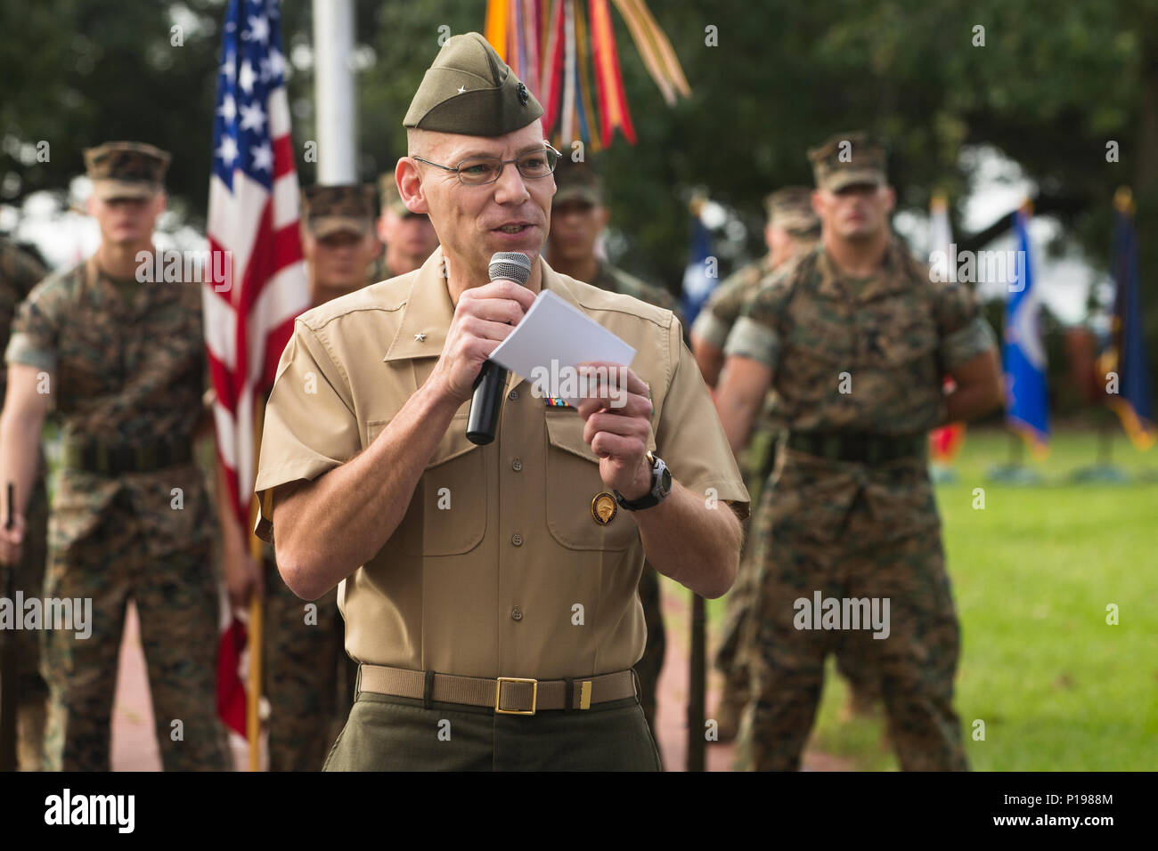 U.S. Marine Corps Brig. Gen. Ryan Heritage, deputy commandant of ...