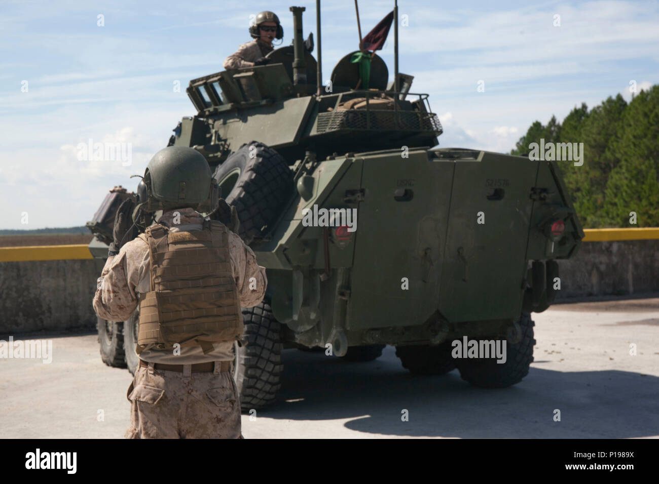 U.S. Marines with various Light Armored Reconnaissance Battalions (LAR ...