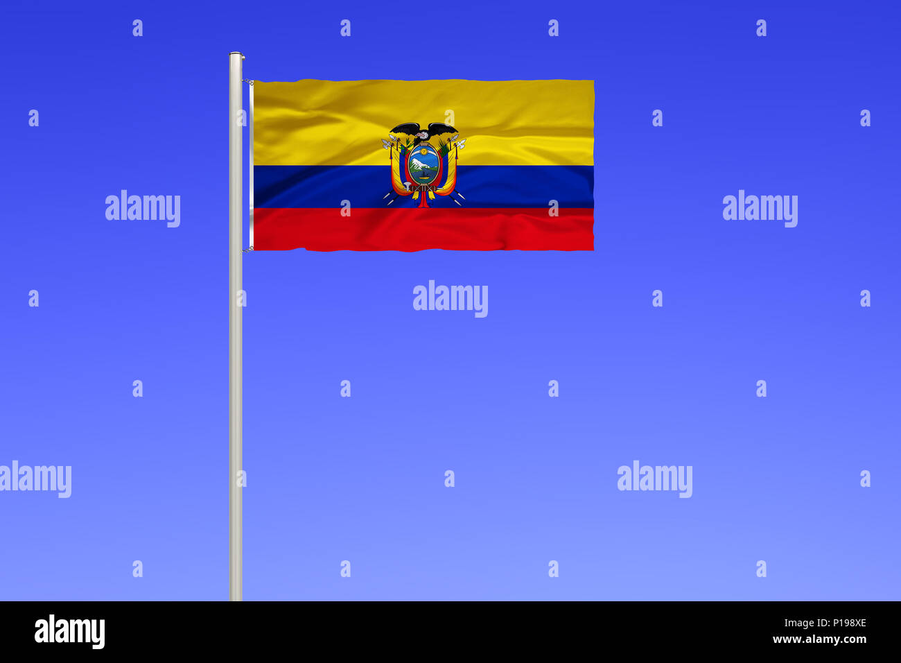 Flag of Ecuador, Andean highlands, its capital is the city of Quito ...