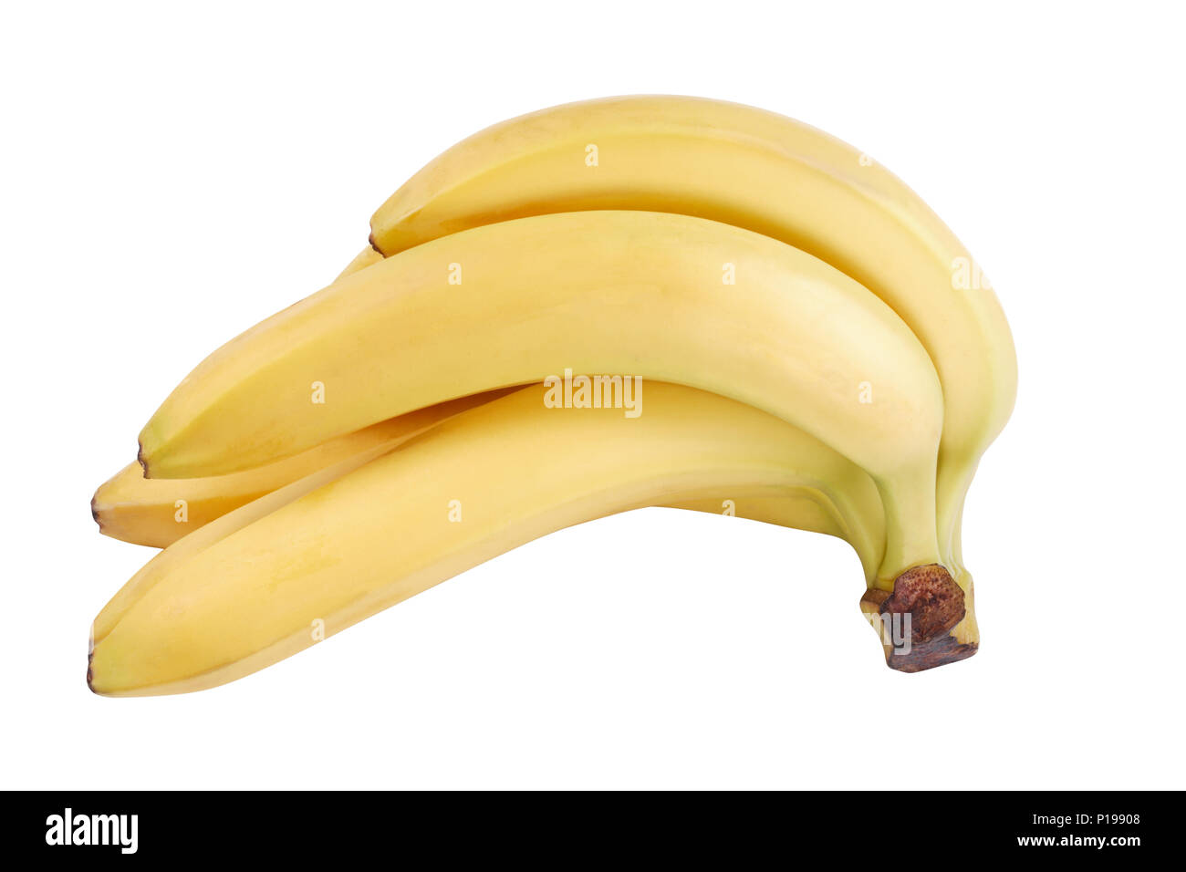 many yellow banana isolated at dry sunny day Stock Photo - Alamy