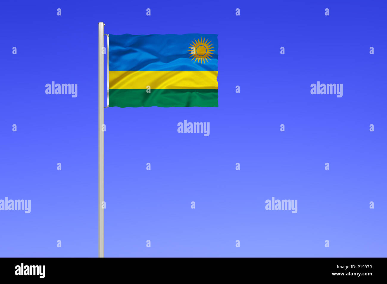 Rwanda flags hi-res stock photography and images - Alamy